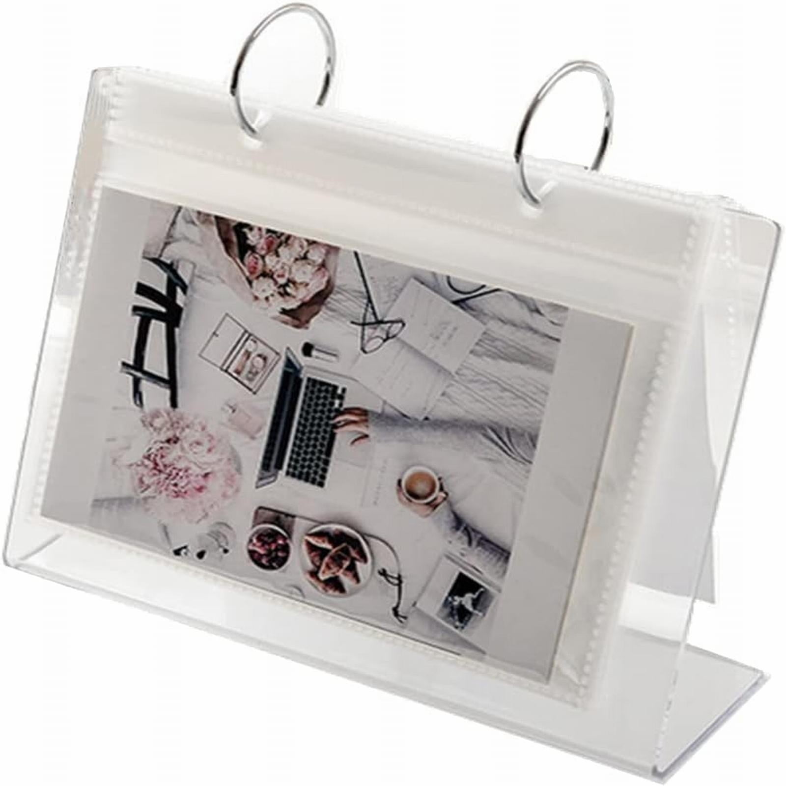 PPKVUFD 3.25x5 Photo Album Small Office Desktop Acrylic Picture Frame ...