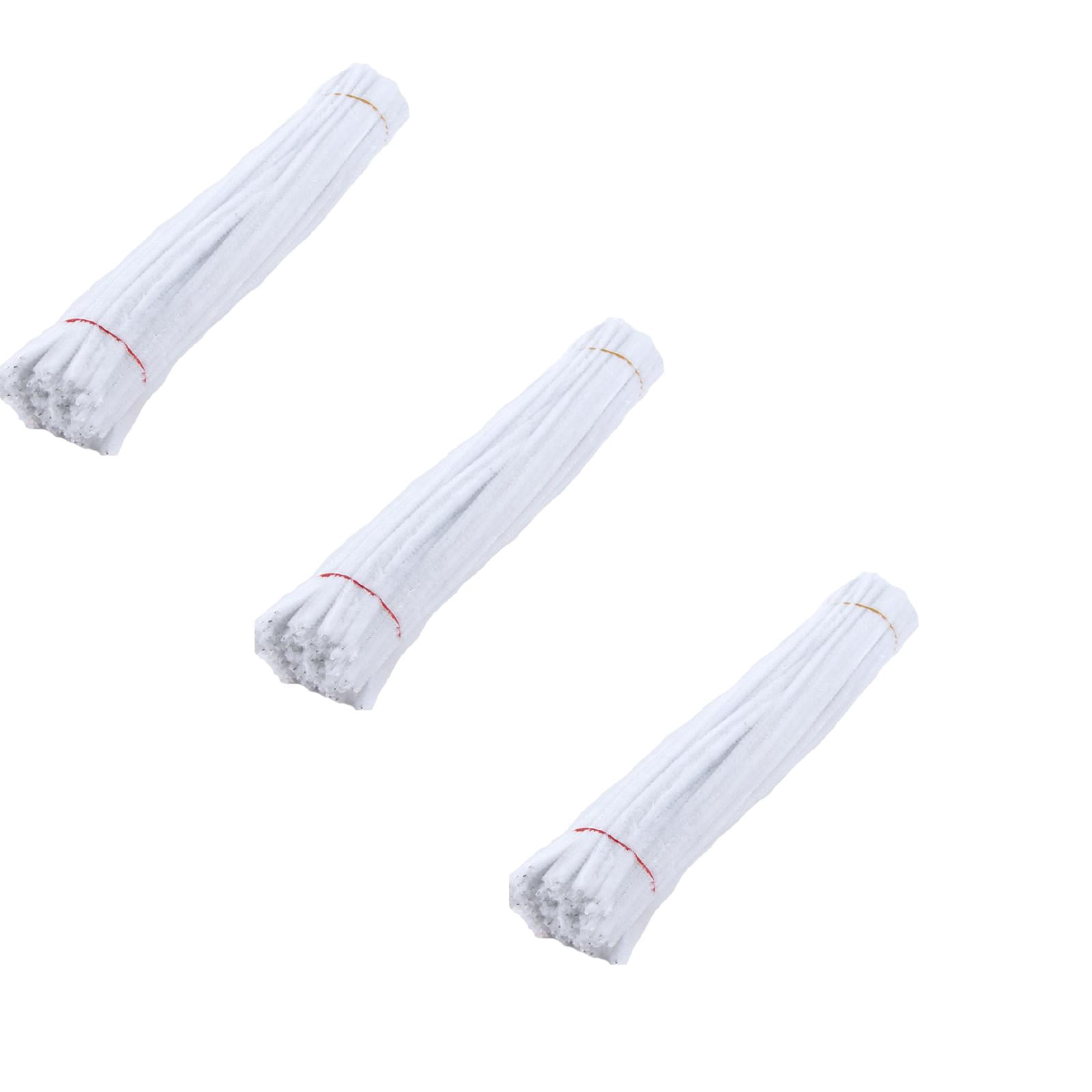 PPKVUFD 300 Pieces Pipe Cleaners Chenille Stem, Solid Color Pipe ...
