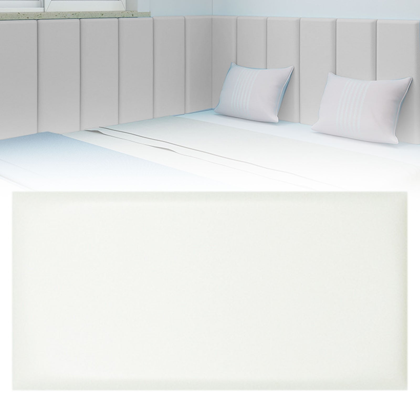 PPKVUFD 3D Anti-Collision Wall Padding, Peel and Stick Headboard Pack ...
