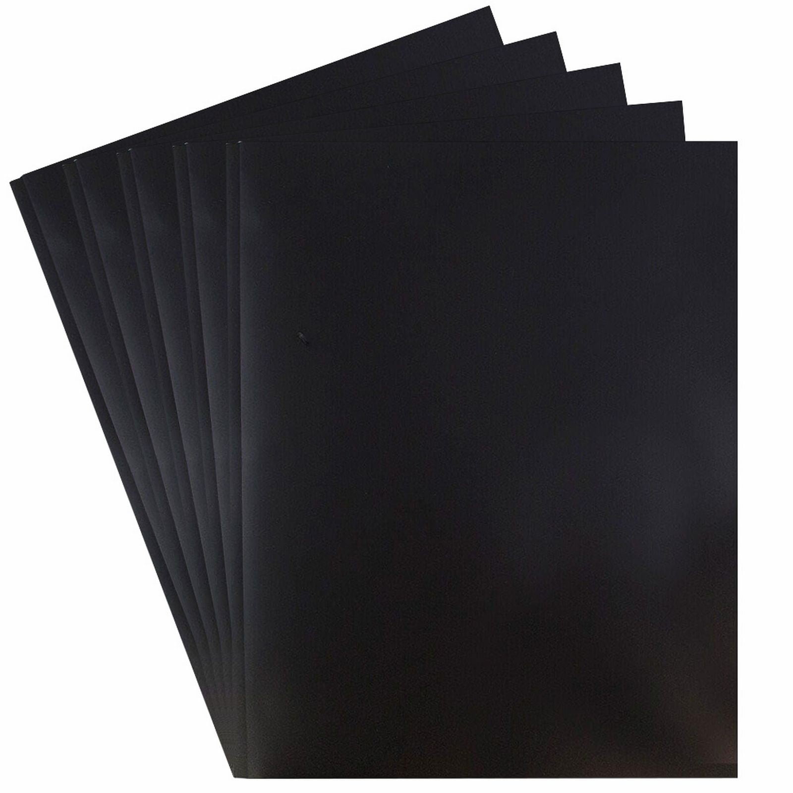 PPKVUFD 5 Pc Plastic Folders with Pockets and Prongs - Two Pocket ...