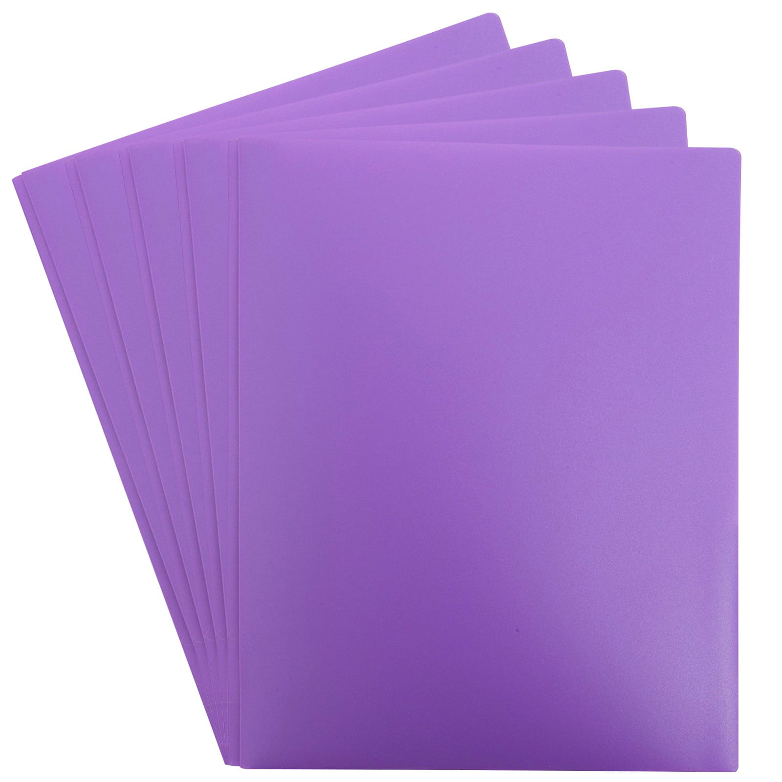 PPKVUFD 5 Pc Plastic Folders with Pockets and Prongs - Two Pocket ...