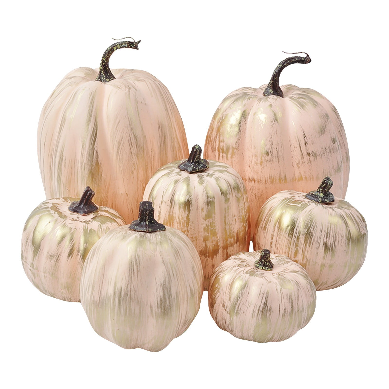 PPKVUFD 7Pcs Artificial Pumpkins of All Styles Halloween Decoration ...