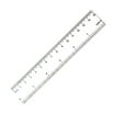 Uxcell 15cm 6 Inch Plastic Straight Ruler, Dual Measuring, Translucent ...