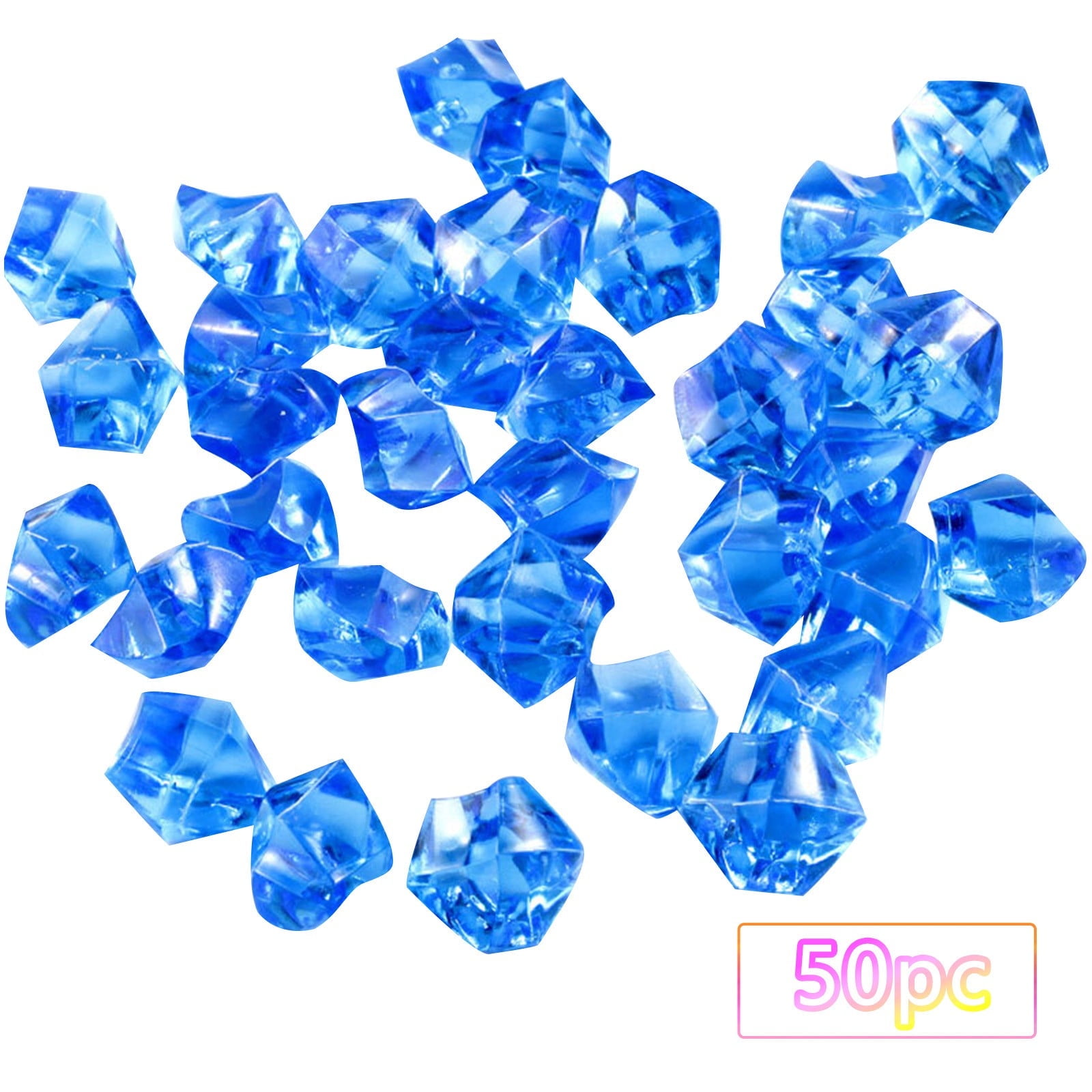 PPKVUFD Dark Blue Acrylic Ice Rock Crystals Treasure Gems for Table ...