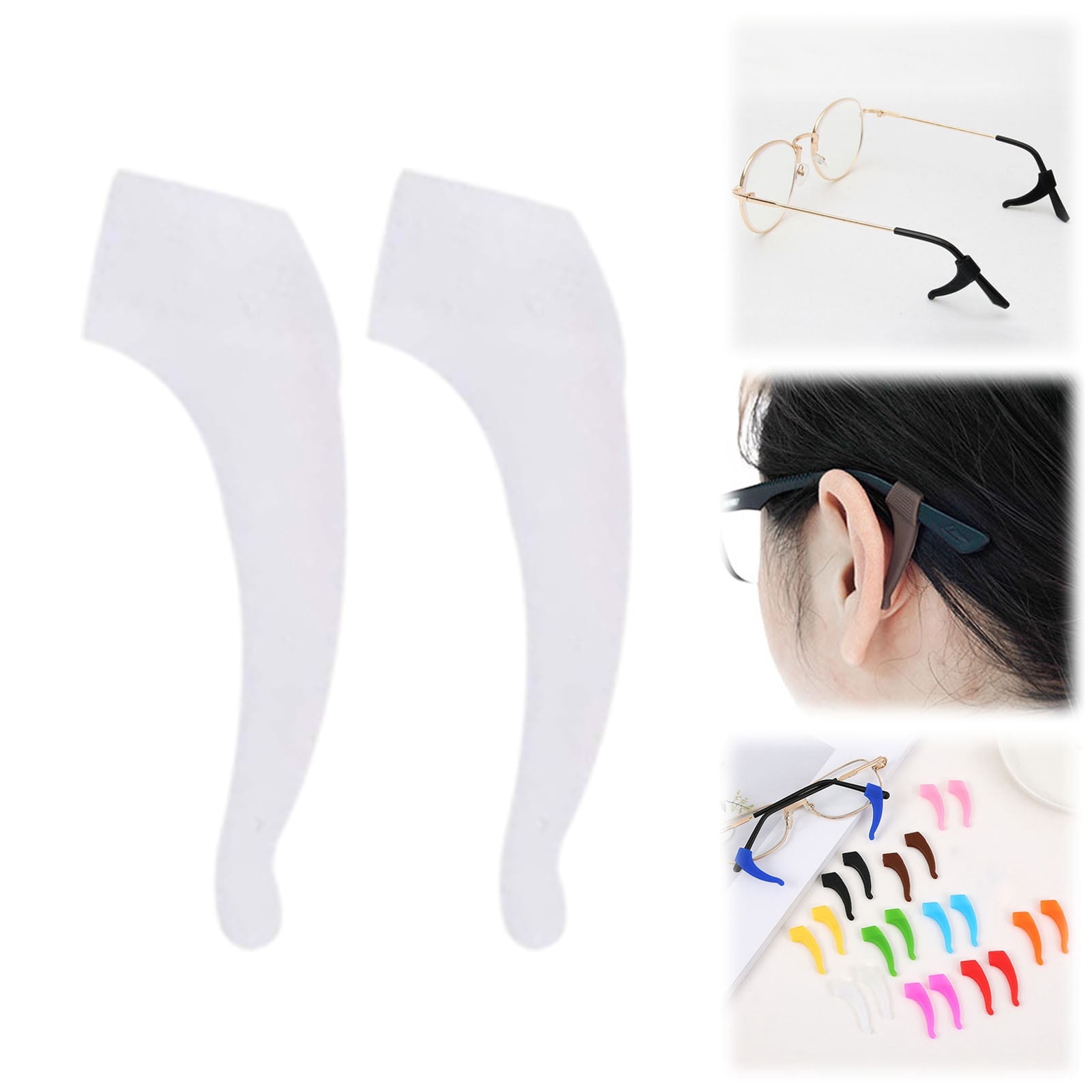 PPKVUFD Eyeglass Ear Grips, 1Pc Anti-slip Holder, Silicone Ear Hook ...
