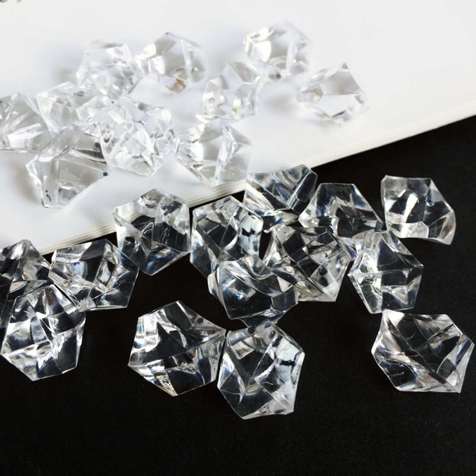 PPKVUFD Fake Ice, 50PCS Fake Diamonds, Plastic Diamonds Acrylic Rocks ...