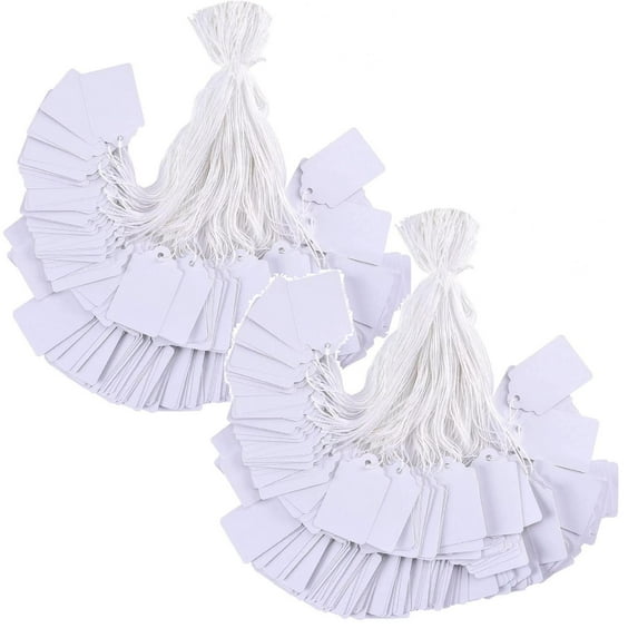 PPKVUFD Price Tags with String Attached, 200pcs White Marking ...