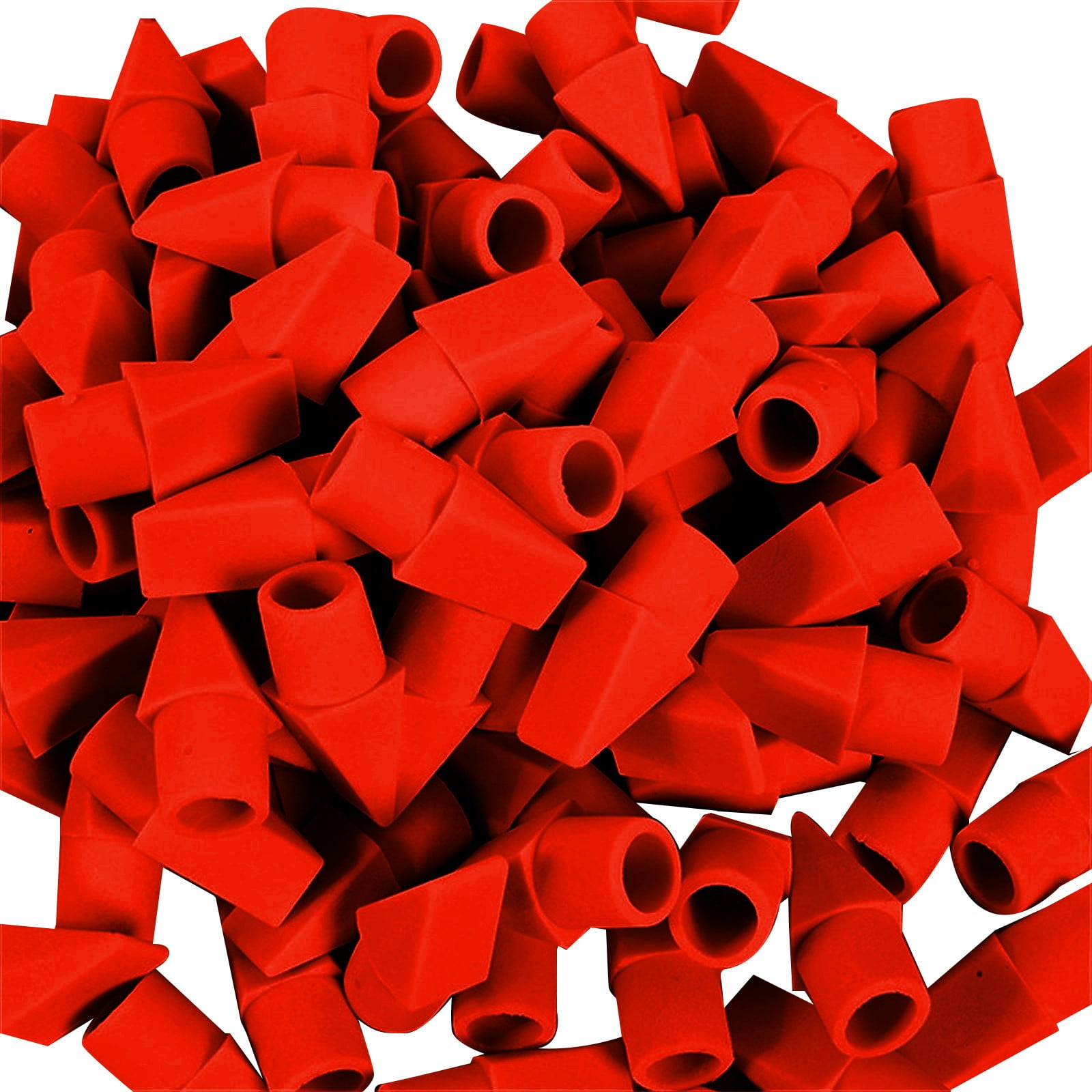 PPKVUFD Red Pencil Top Erasers, 30 Pcs, Eraser Caps, Erasers for Pencil ...