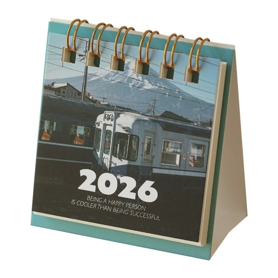 PPKVUFD Small Calendar 2026-2027, Mini Desk Calendar Desktop Standing ...