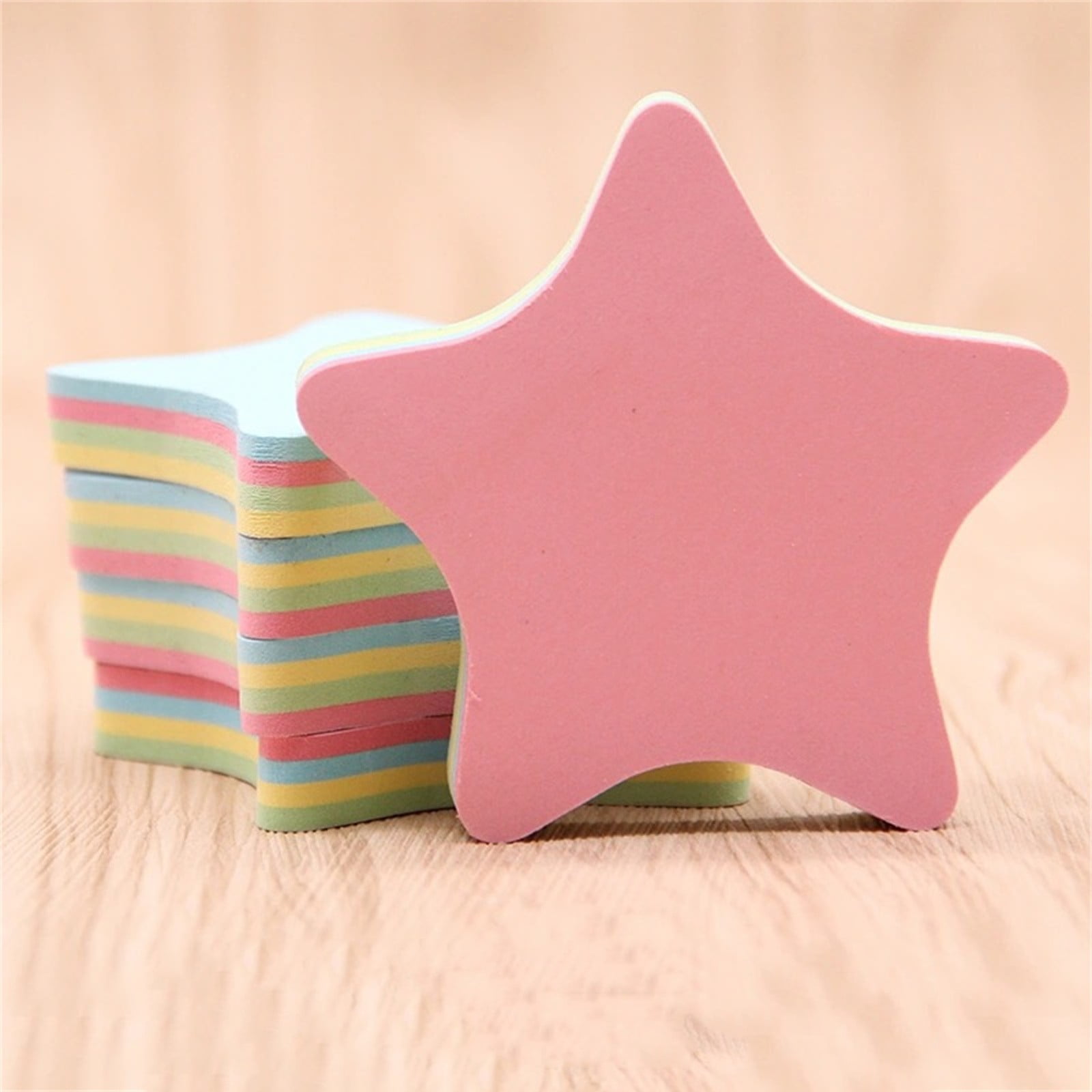 PPKVUFD Star Shape Sticky Notes, Colorful Sticky Pad, 1 Pads, 100 ...