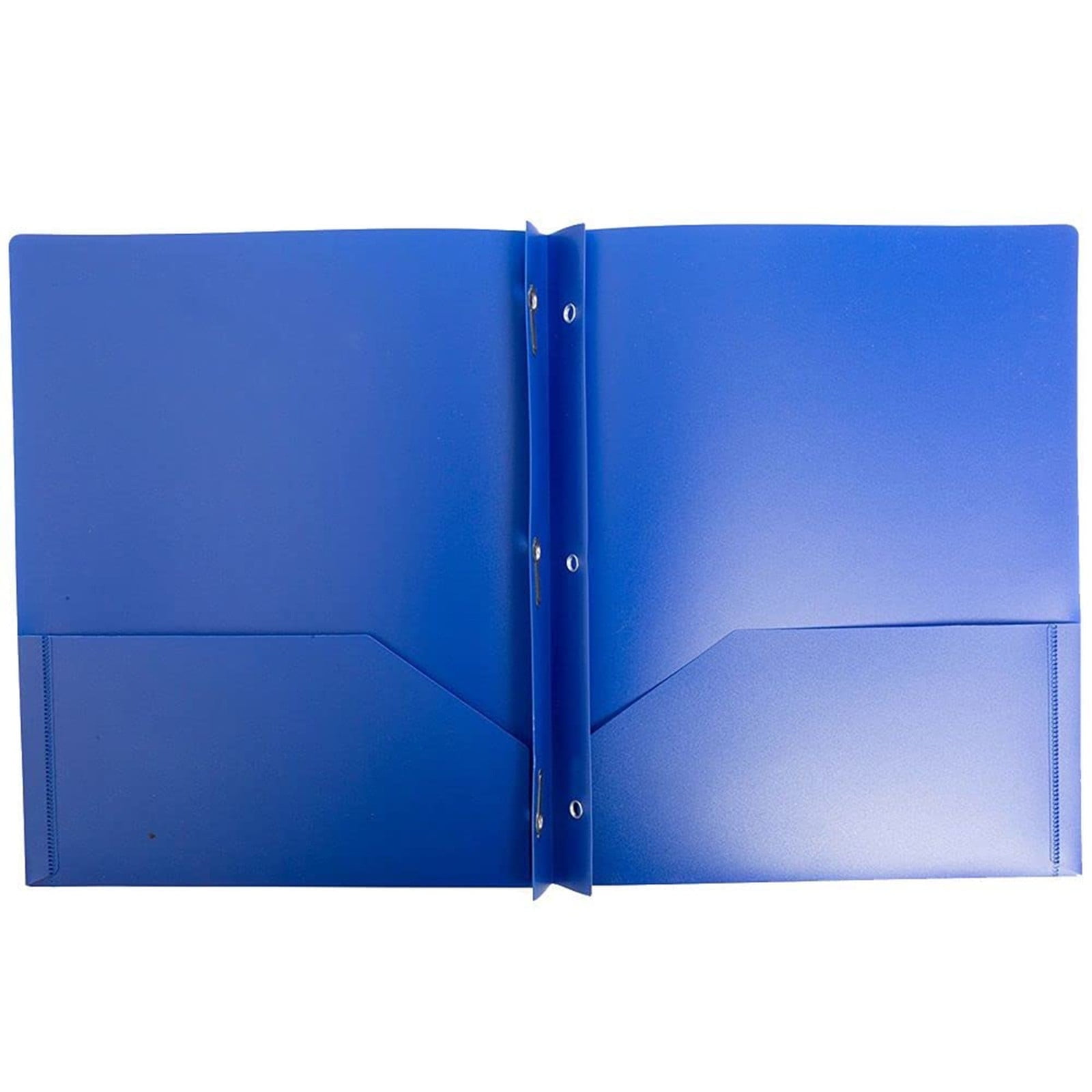 PPKVUFD Two Pocket Folder with Fasteners, 3-Prong Plastic Folder with 2 ...