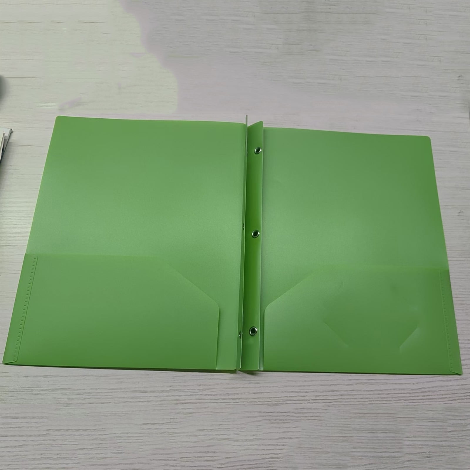 PPKVUFD Two Pocket Folder with Fasteners, 3-Prong Plastic Folder with 2 ...