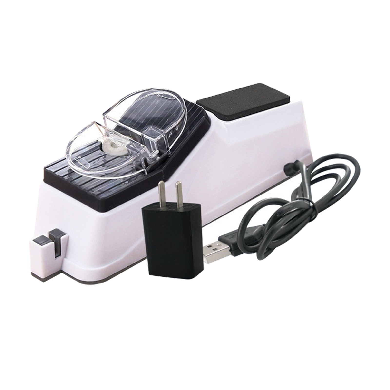 PPKVUFD USB Electric Knife Sharpener, Double Sided Knife Sharpener ...