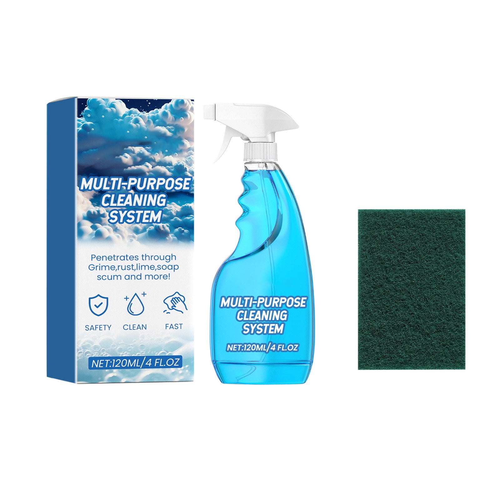 PPLoney 120ml All-Purpose Foam Cleaner Spray - Heavy-Duty Degreaser for ...