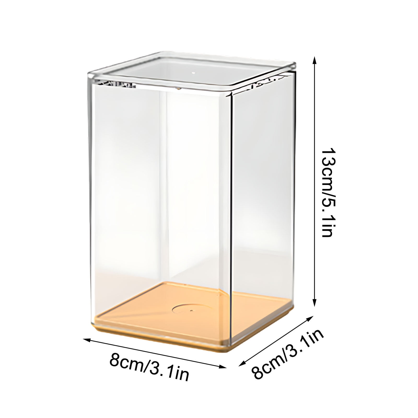 PPLoney 4 Pack Clear Storage Box for Figurine Display - Durable Plastic ...