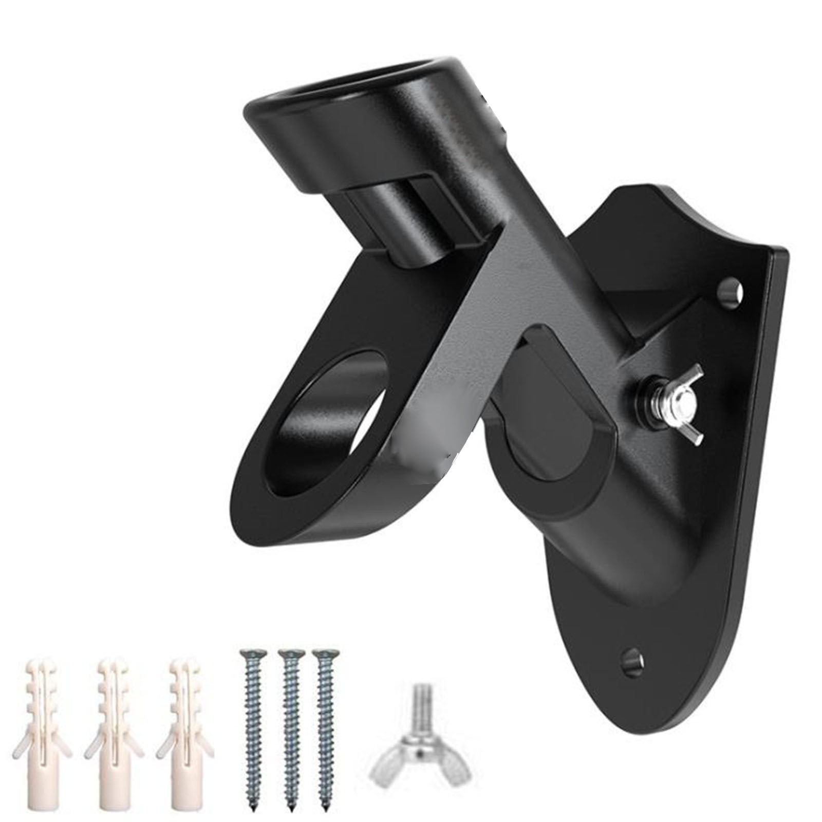 PPLoney Aluminum Alloy Wall Flagpole Bracket - Two-way Fixing Frame for ...