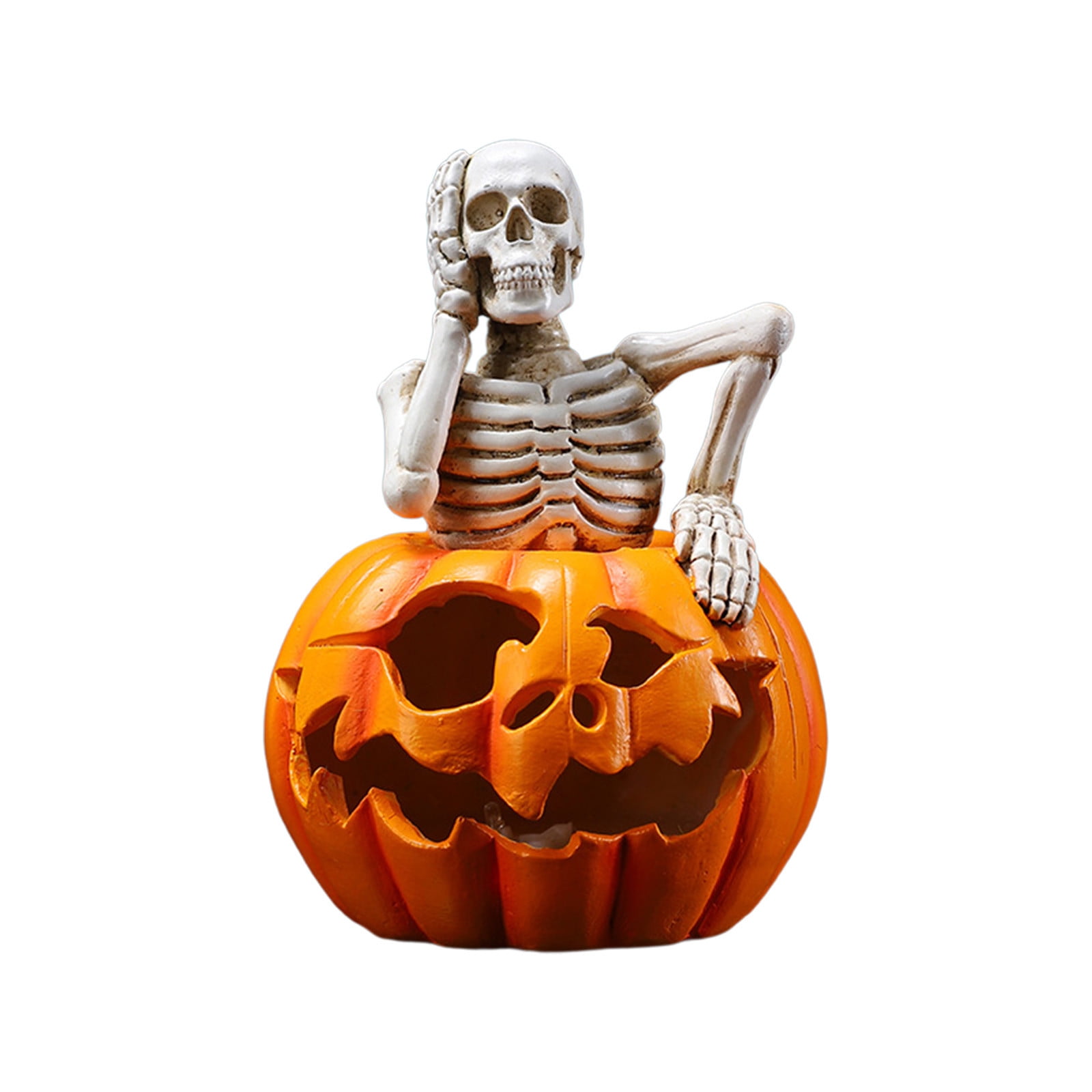 PPLoney Gothic Glows In The Dark Skull Pumpkin Lantern - Halloween ...