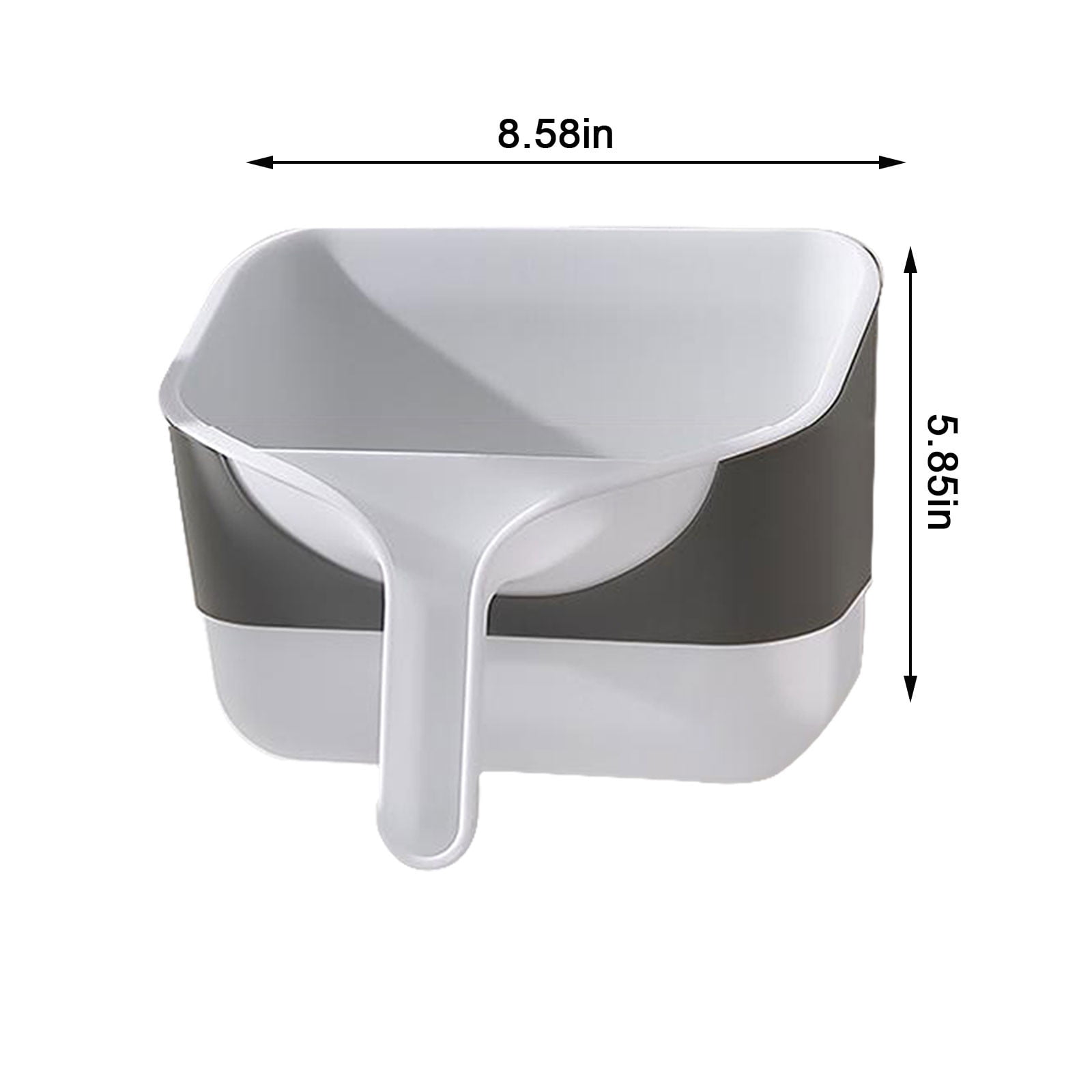 PPLoney Handheld Wall-Mounted Trash Can - Kitchen Cabinet Door-Mounted ...