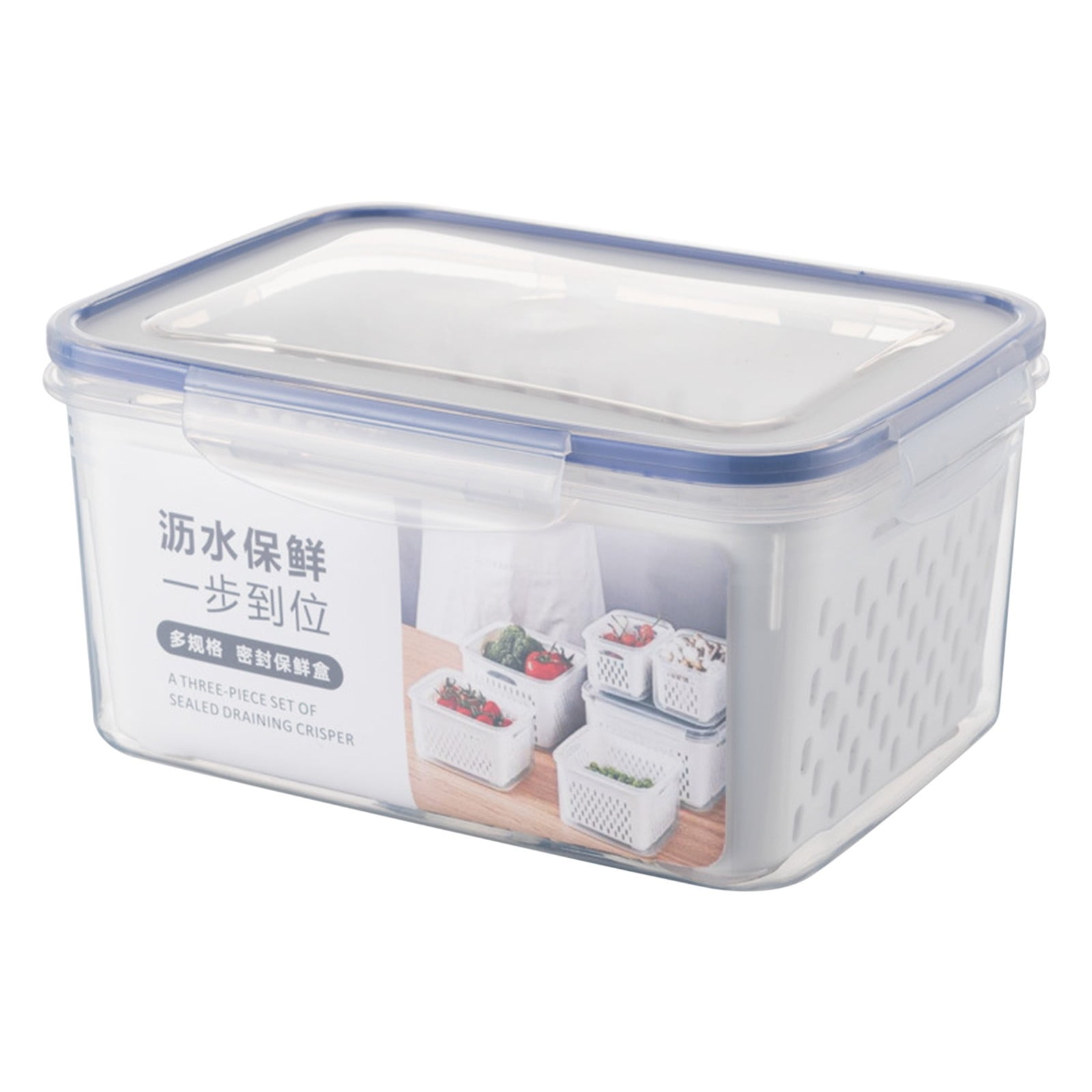 PPLoney Large Fruit and Vegetable Storage Containers for Fridge - Leak ...