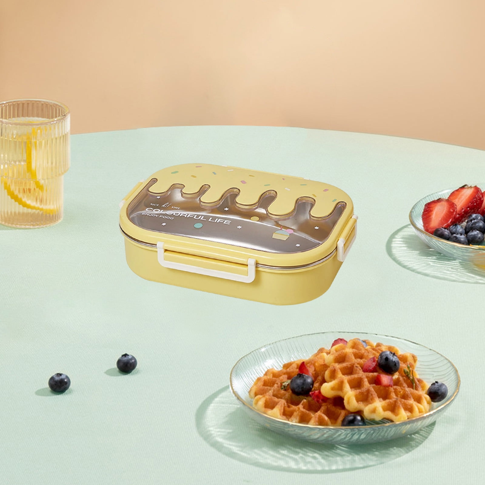 PPLoney Microwave Lunch Box with Unique Dividers for Food Freshness ...