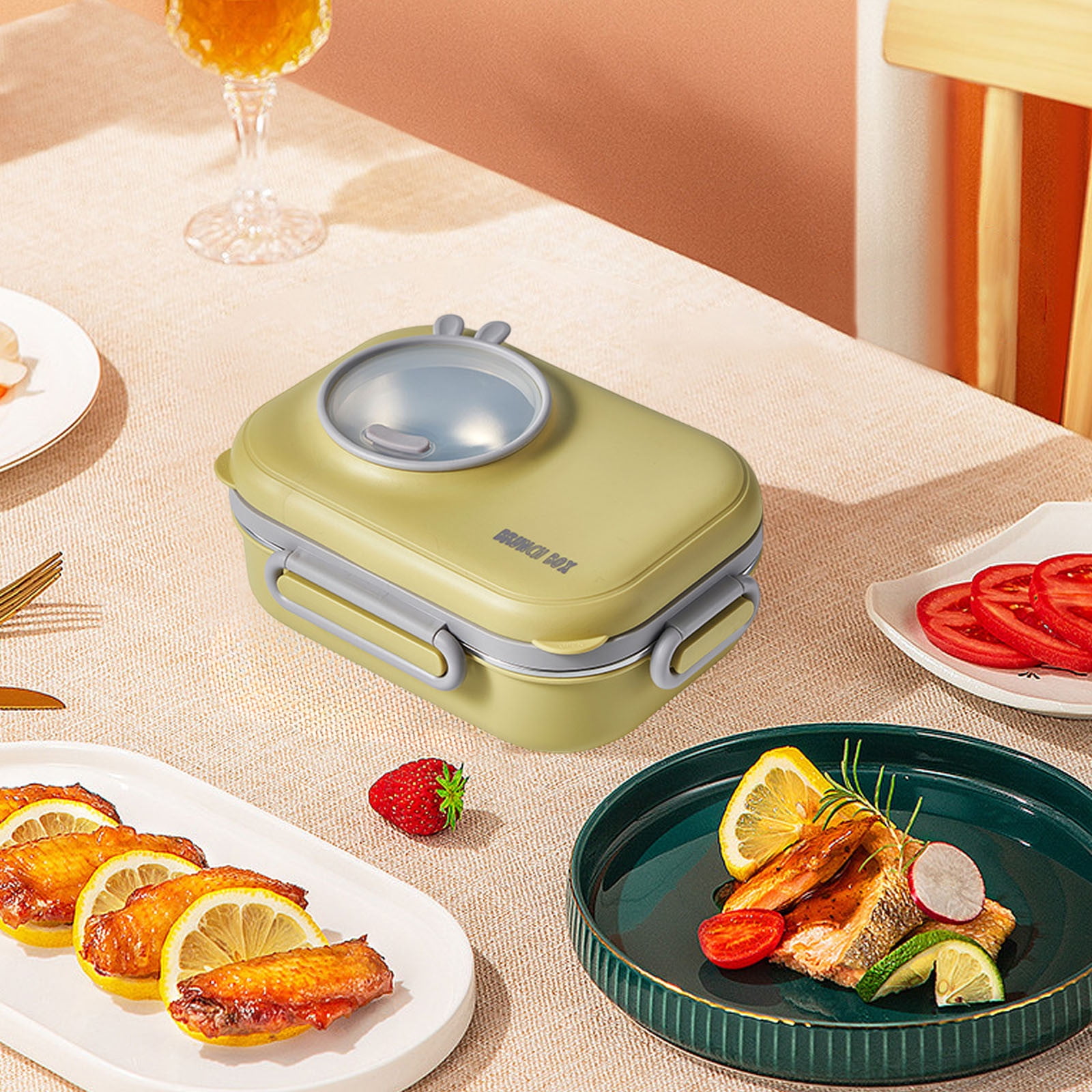 PPLoney Microwave Lunch Box with Sealed Food Compartments, Versatile ...