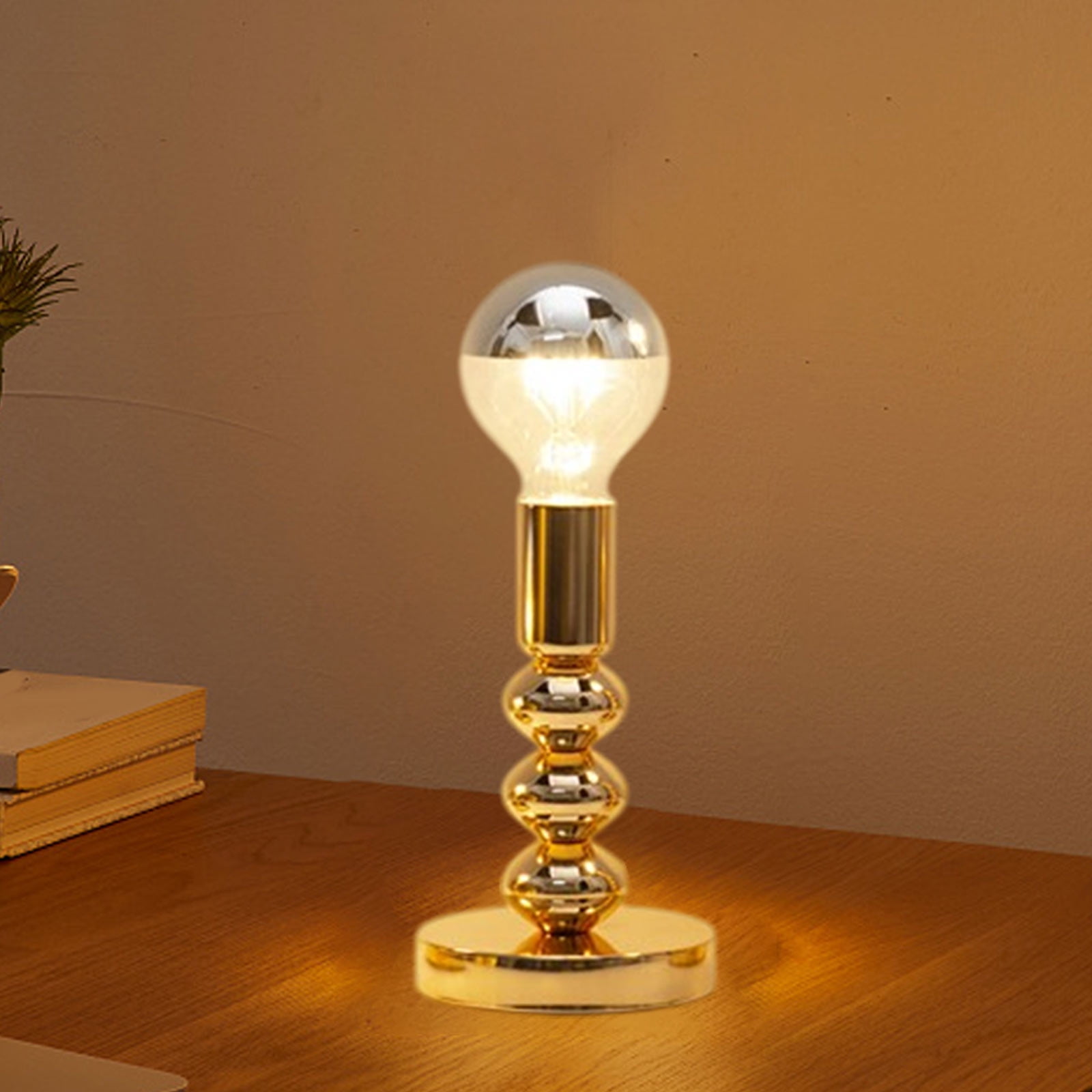 PPLoney Modern Metal Bead Table Lamp for Living Room, Study, Bedroom ...