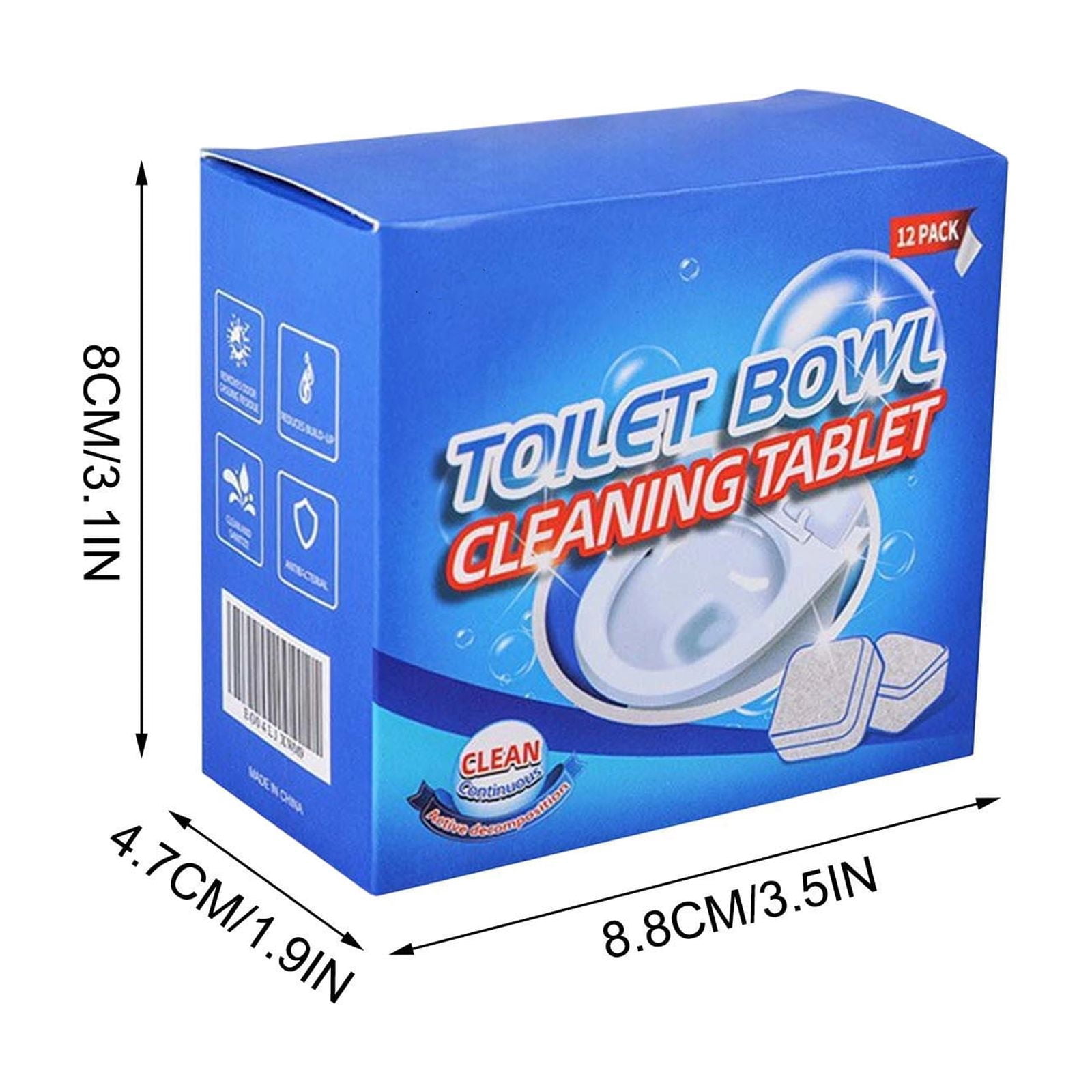 PPLoney Toilet Cleaning Tablets - Powerful Foam Stain Removal ...