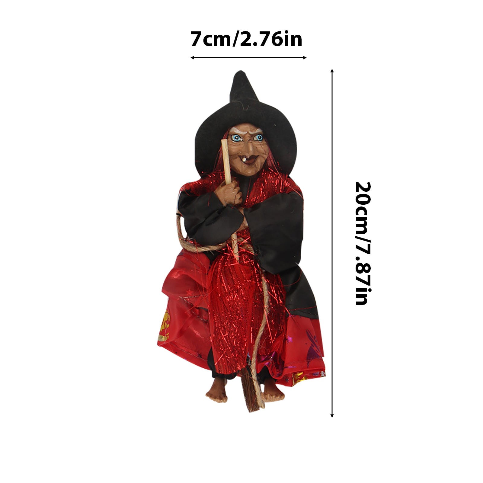 PPLoney Vintage Halloween Witch Pendant with Broom - Spooky Bar, Pub ...