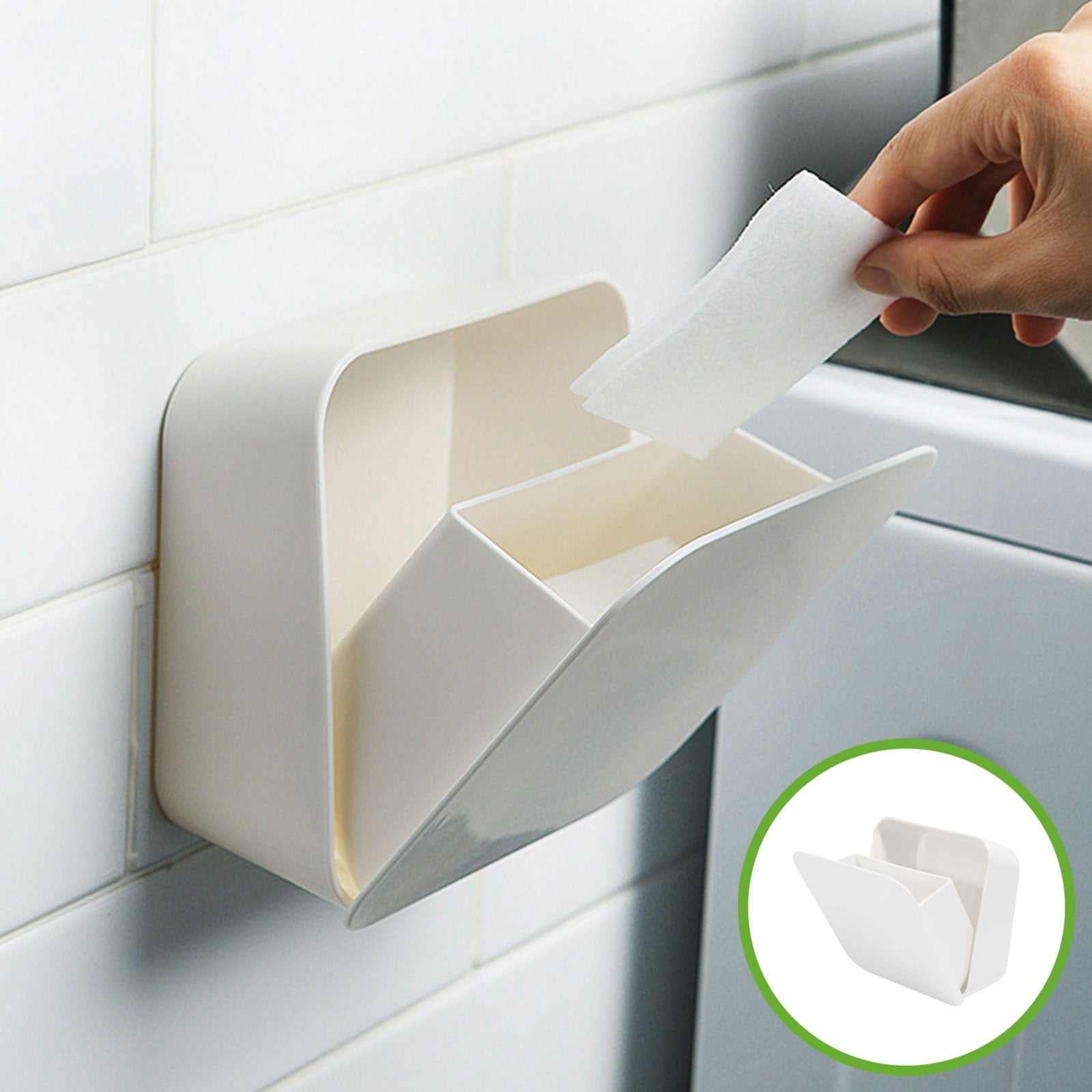 PPLoney Wall-Mounted Bathroom Storage Box - Waterproof No-Punch ...