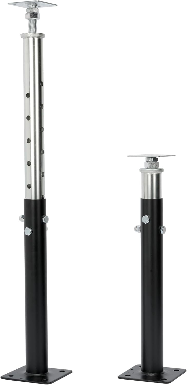 PPOSFPH 2 PCS Basement Floor Jack Post, Heavy Duty Adjustable Basement ...