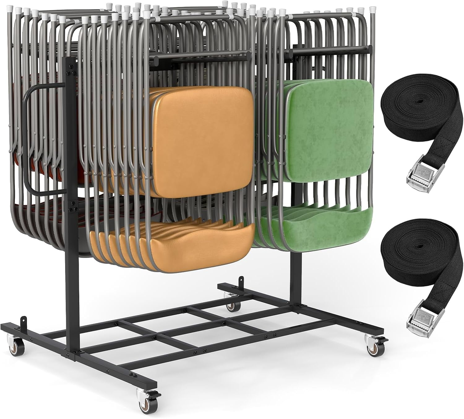 PPOSFPH Folding Table and Chair Cart, Portable & Heavy Duty Folding ...