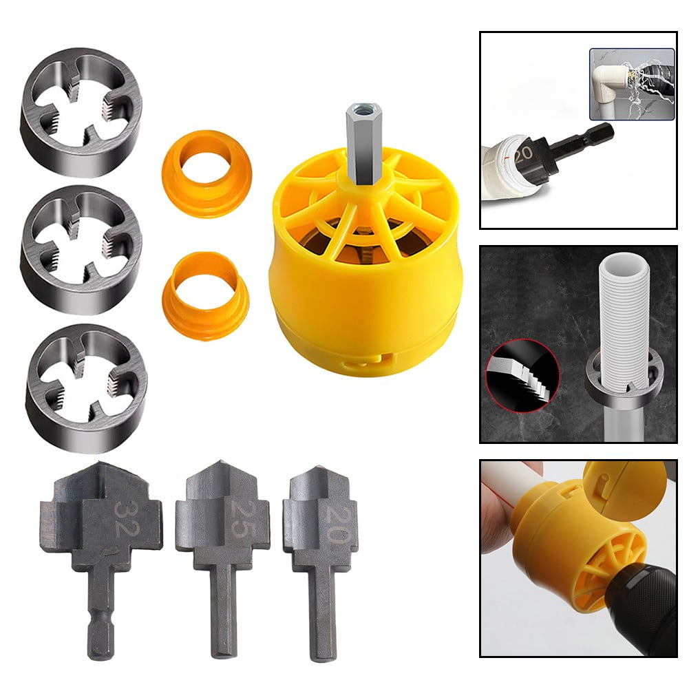 Ppr Drill Bit with Pvc Pipe Threader 1/2In 3/4 In 1 Inch Dies Pipe ...