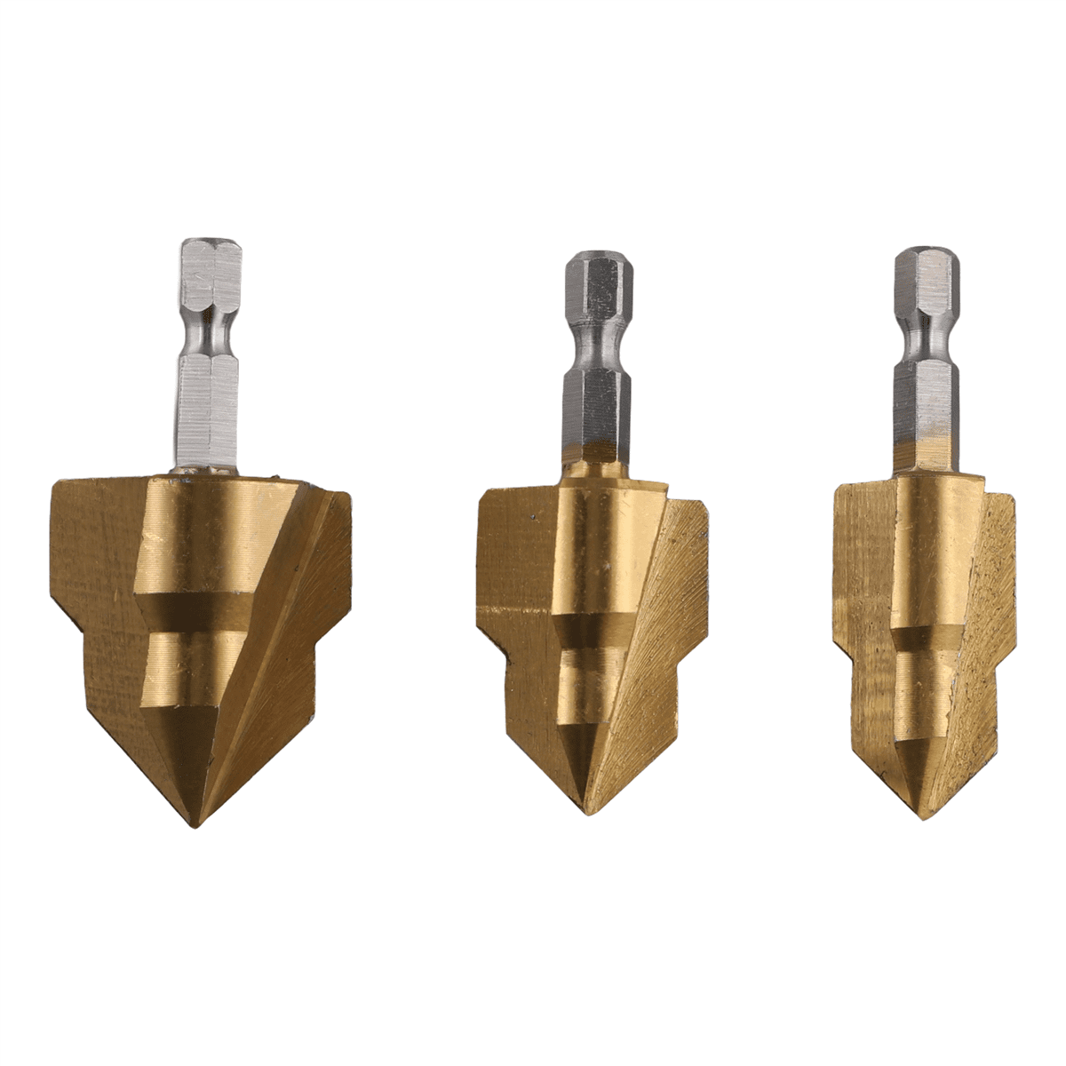 PPR Lifting,3 Blades Stepped Drill Bit,Hexagon Shank Water Pipe ...