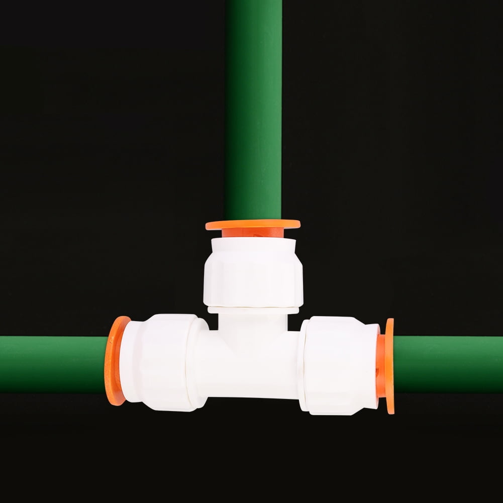 PPR Plastic 25mm Diameter Tee Connector Water Pipe Adapter Fitting ...