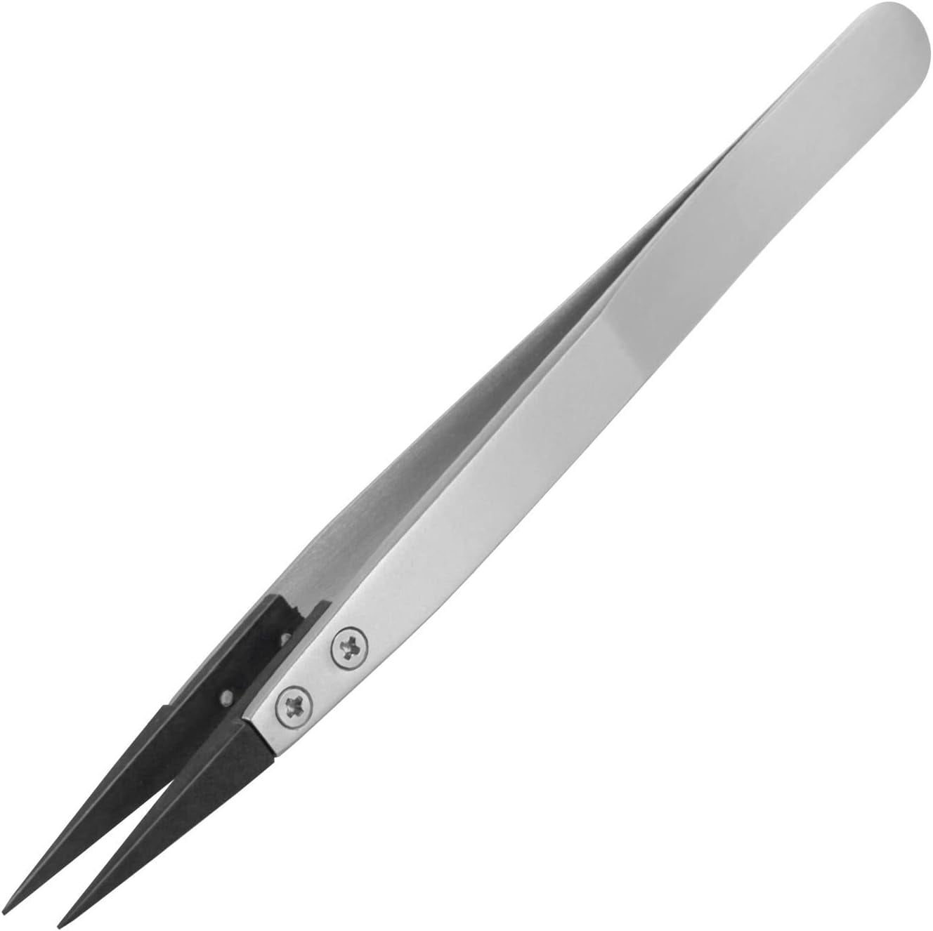 PPS ESD-Safe Plastic Tipped Tweezers, Straight, Interchangeable Fine ...