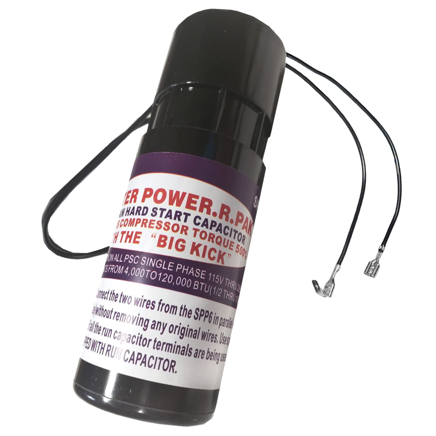 PPSPP6 Relay and Hard Start Capitor, Capitor for use on Single Phase PSC Air Conditioner Units ...