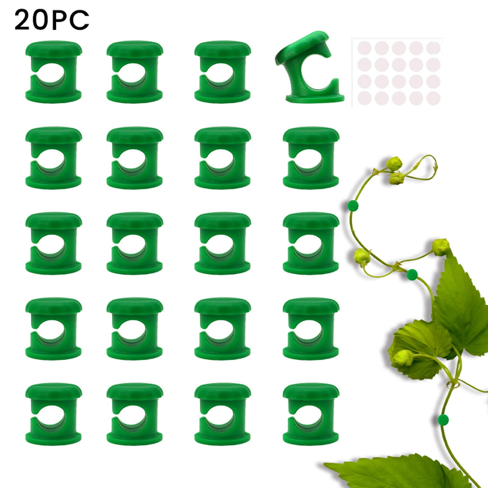 PPgejGEK 20-Pack Non-Drilling Plant Support Clips for Climbing Vines ...