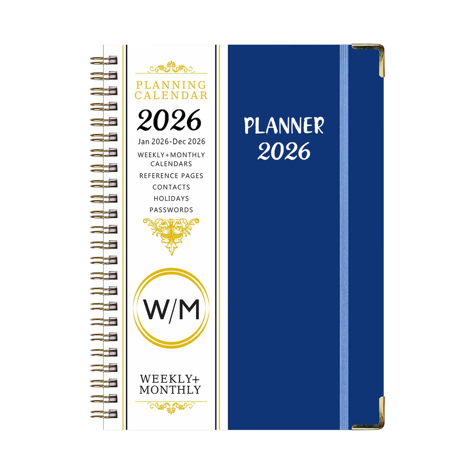 PPgejGEK 2025-2026 A5 English Planner Notebook, Spiral Bound Schedule ...