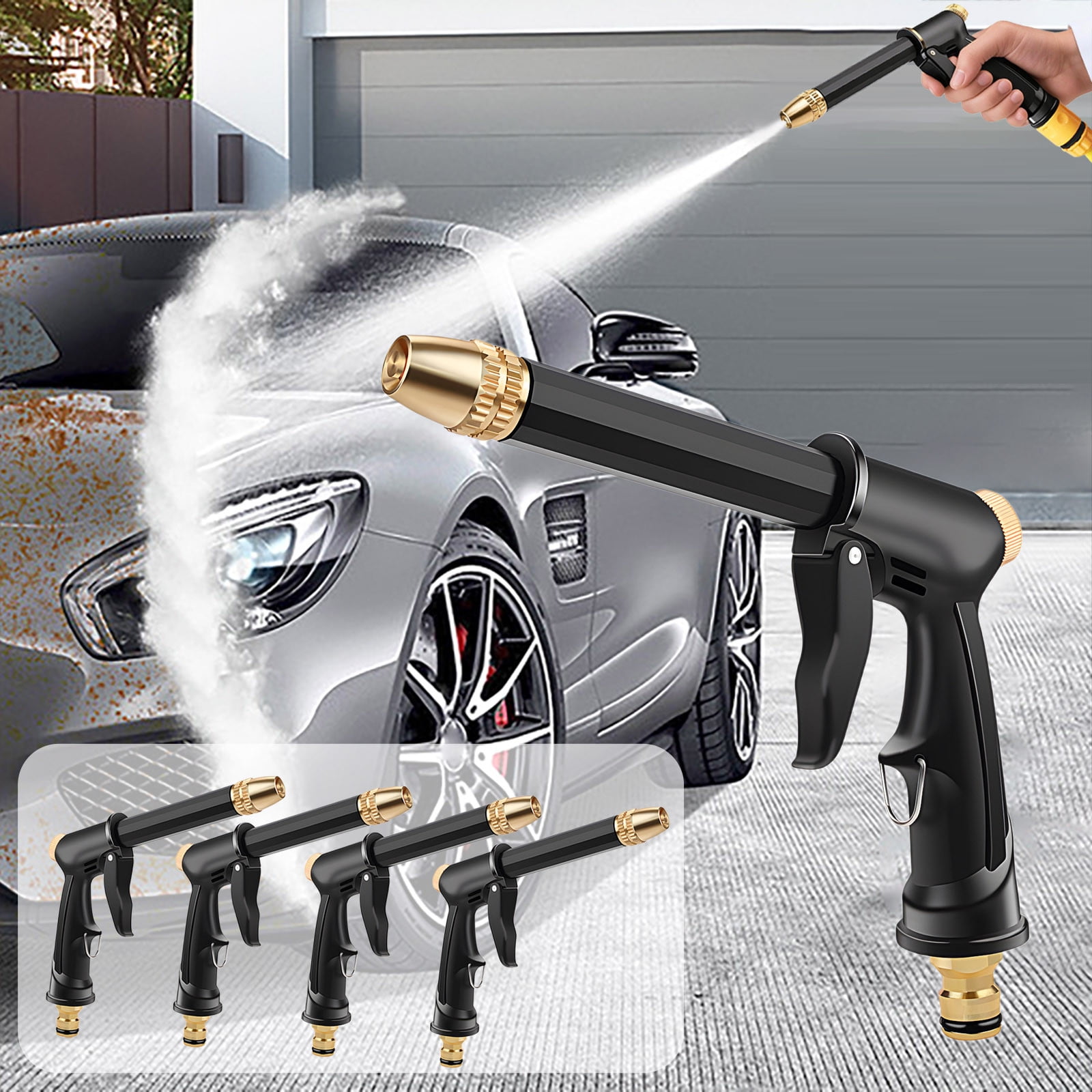 PPgejGEK 4PC Car Home Use High Pressure Wash Tool Multi Purpose Spray ...