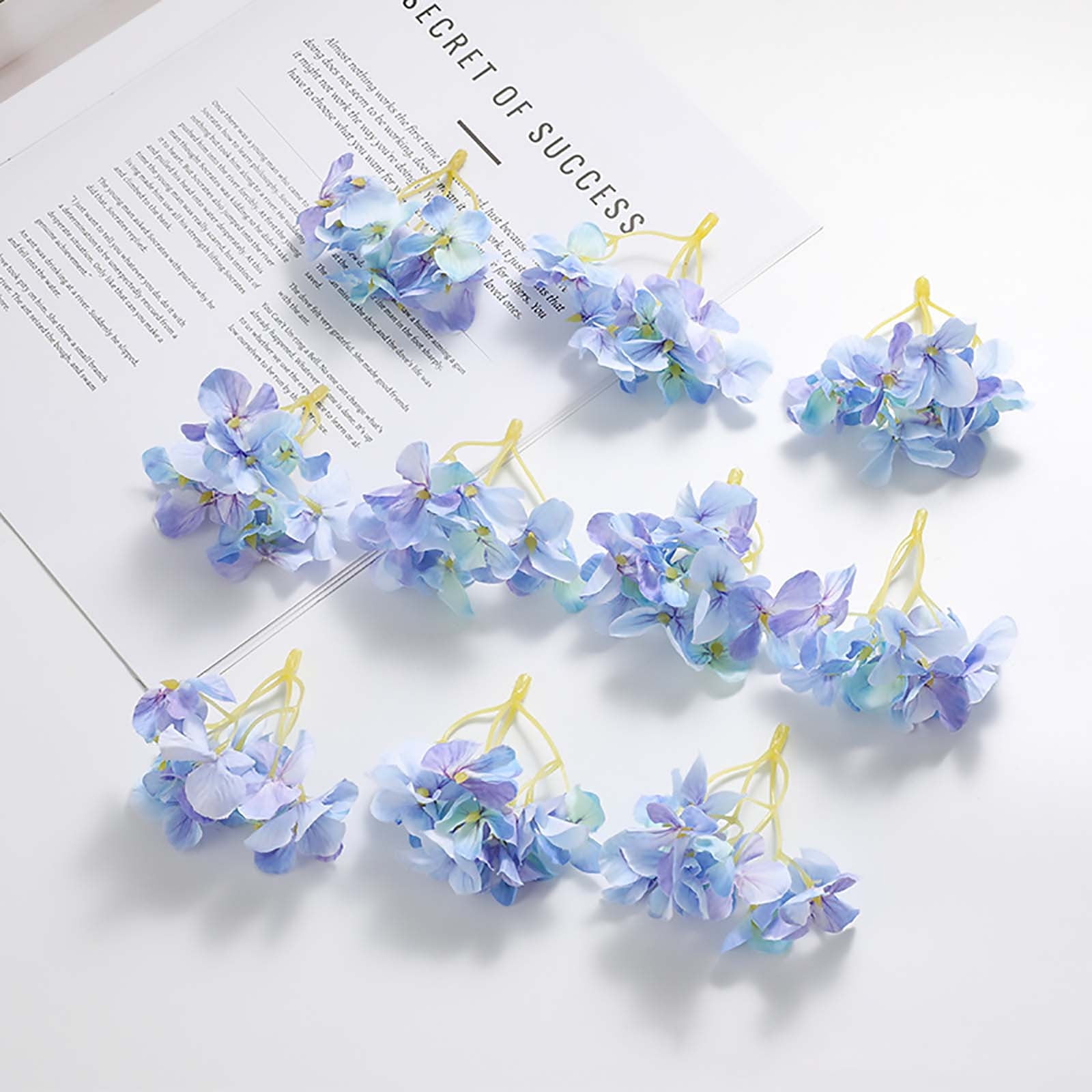 PPgejGEK 5 Color Plastic Realistic Fake Flower Heads DIY Craft Supplies ...