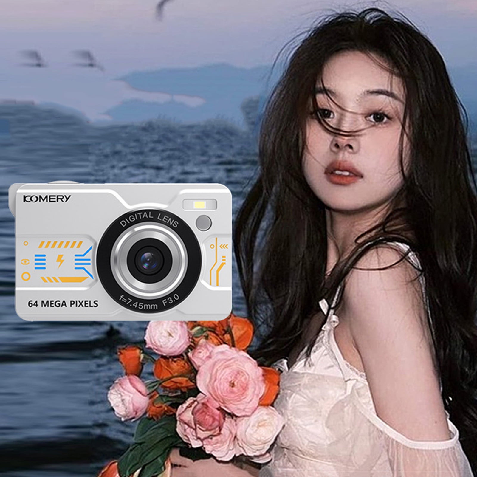 PPgejGEK 64MP HD Digital Camera 2.8inch Portable Travel Take Photos and ...
