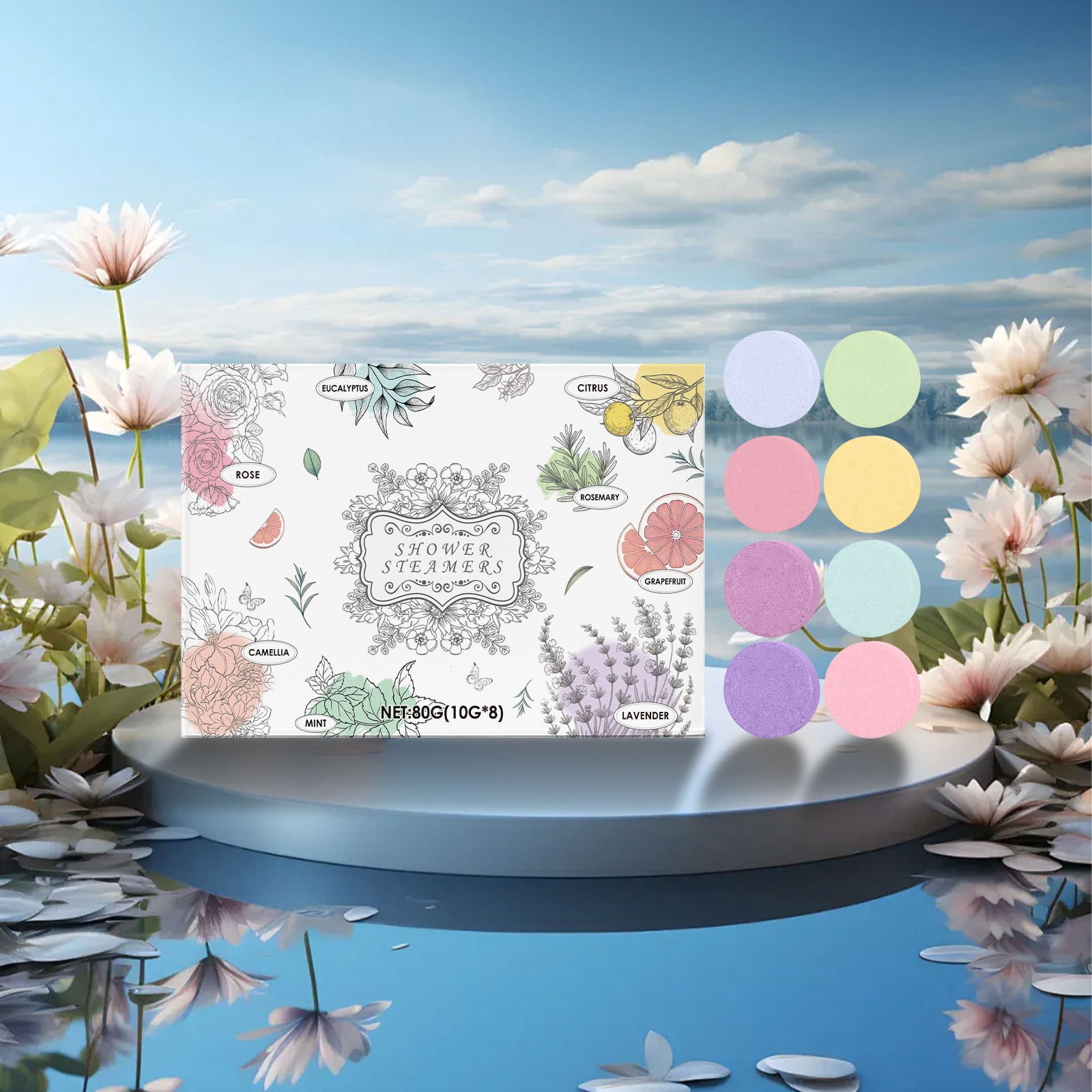 PPgejGEK Bath Aromatherapy Tablets The Body and Mind Enjoy Bathing ...