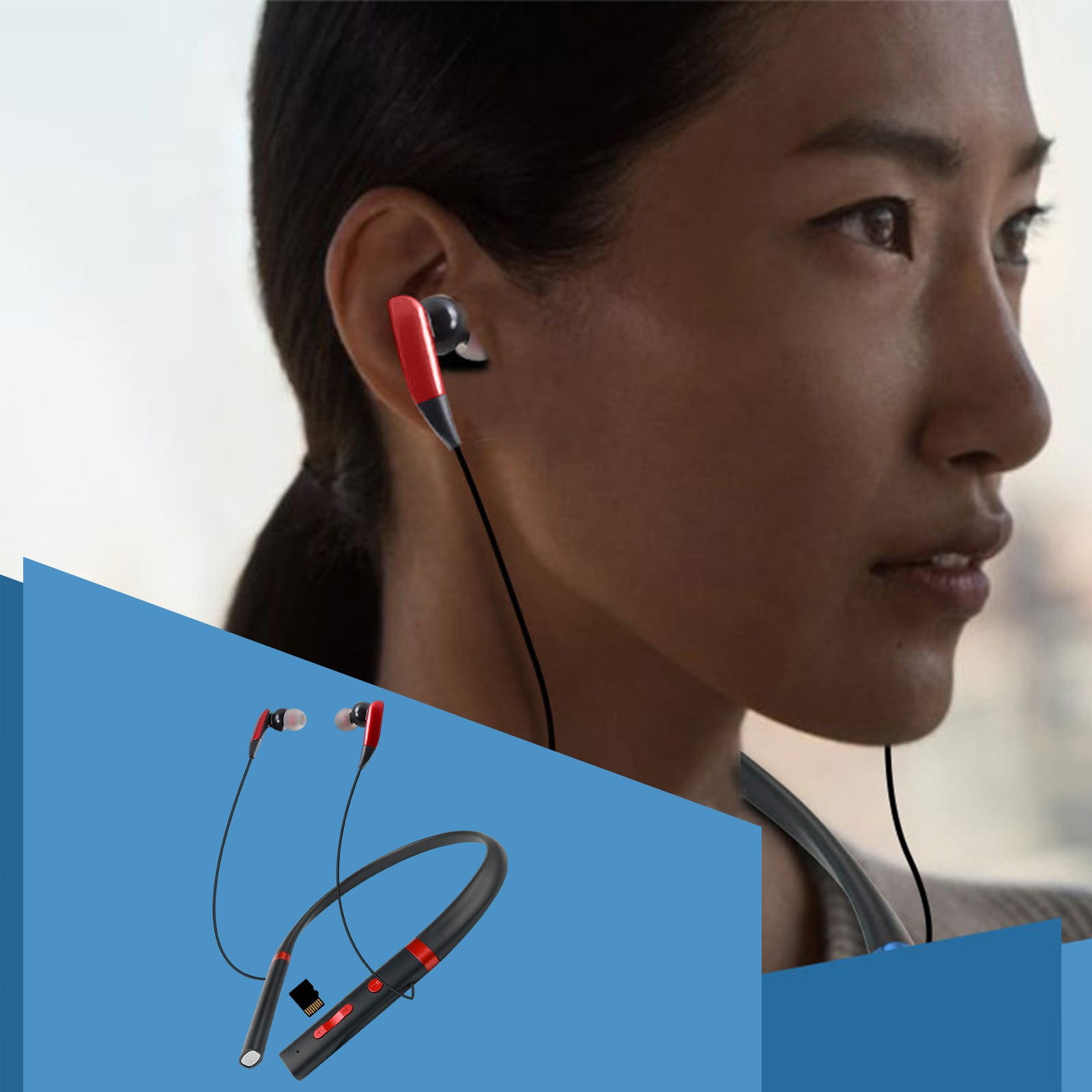 PPgejGEK Bluetooth Headphones HIFI Surround Sound Effect High-energy ...