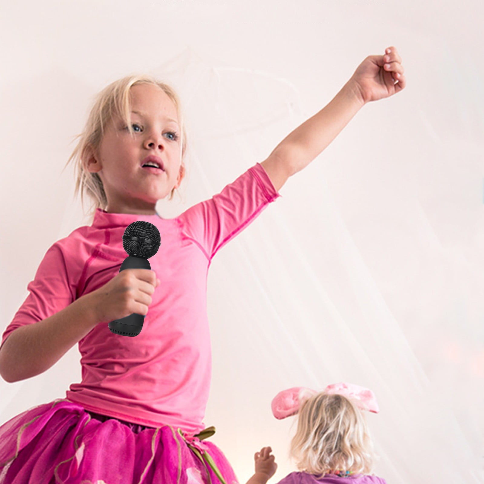 PPgejGEK Bluetooth Microphone Children's Singing Horn Loudspeaker K ...