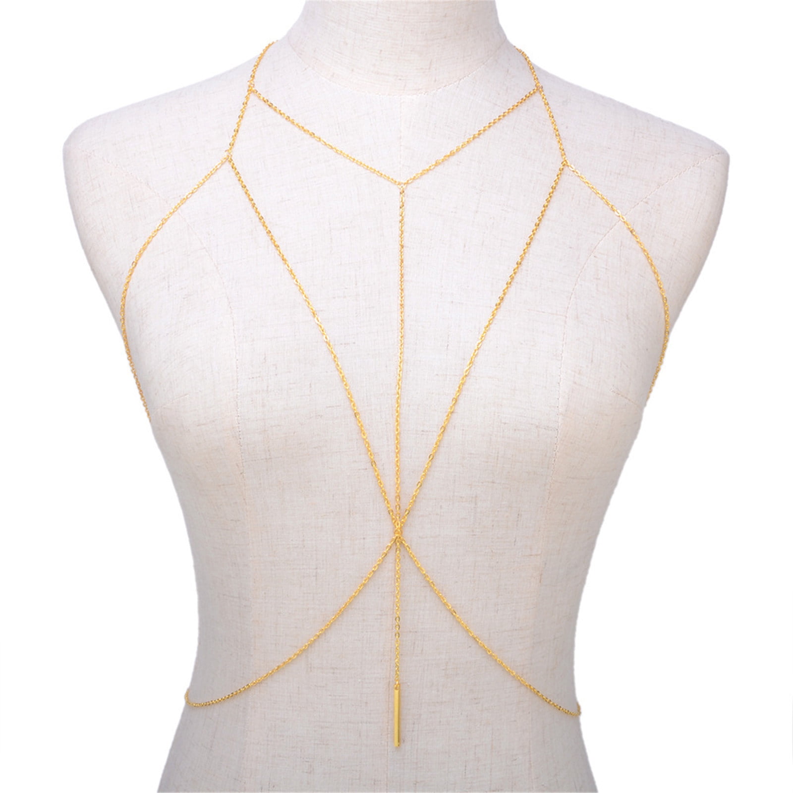 PPgejGEK Body Chain Jewelry for Women Chain Bra Body Chain Clothing ...
