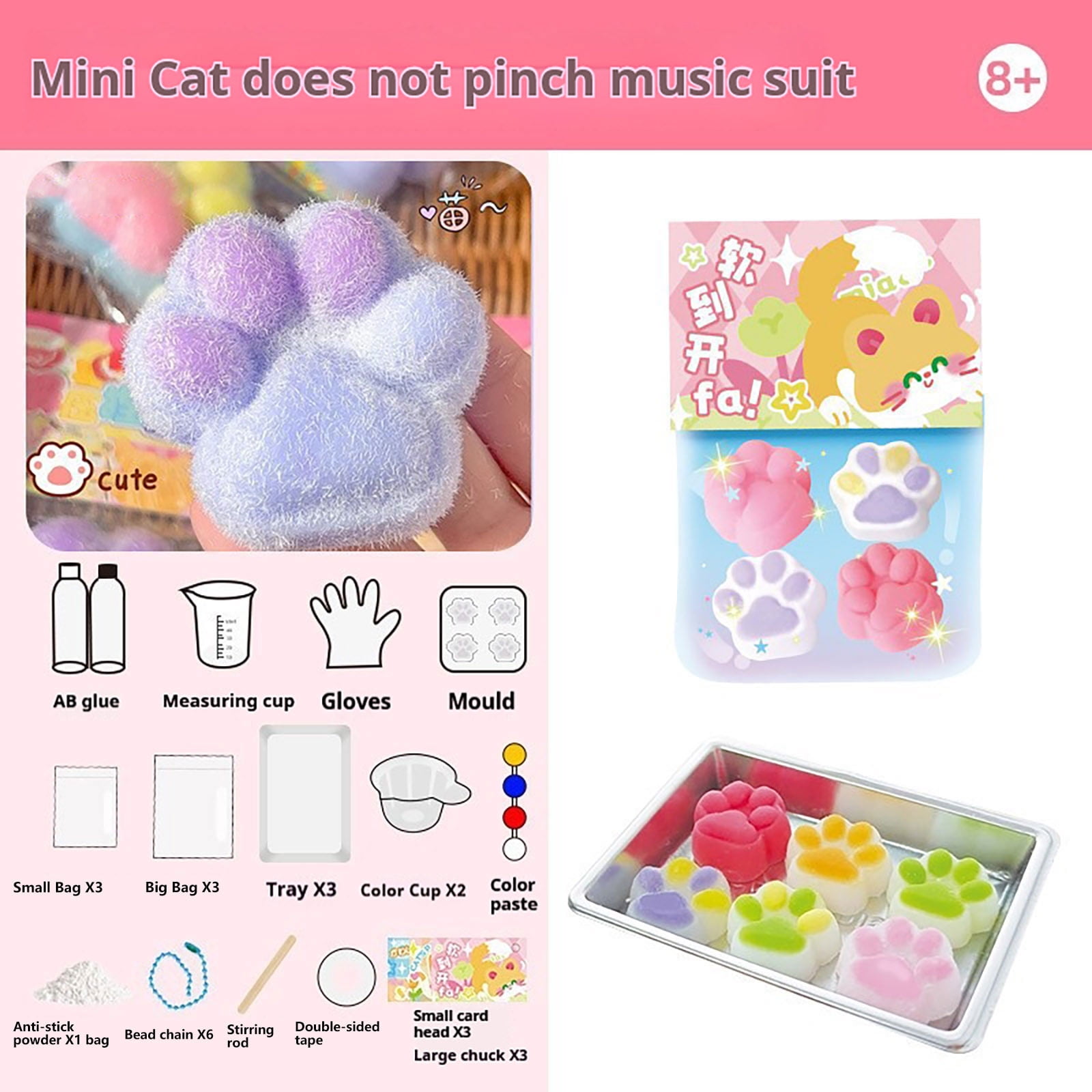 PPgejGEK Claw Yakitori Cheese Pinch Material Kit Decompression Toys ...