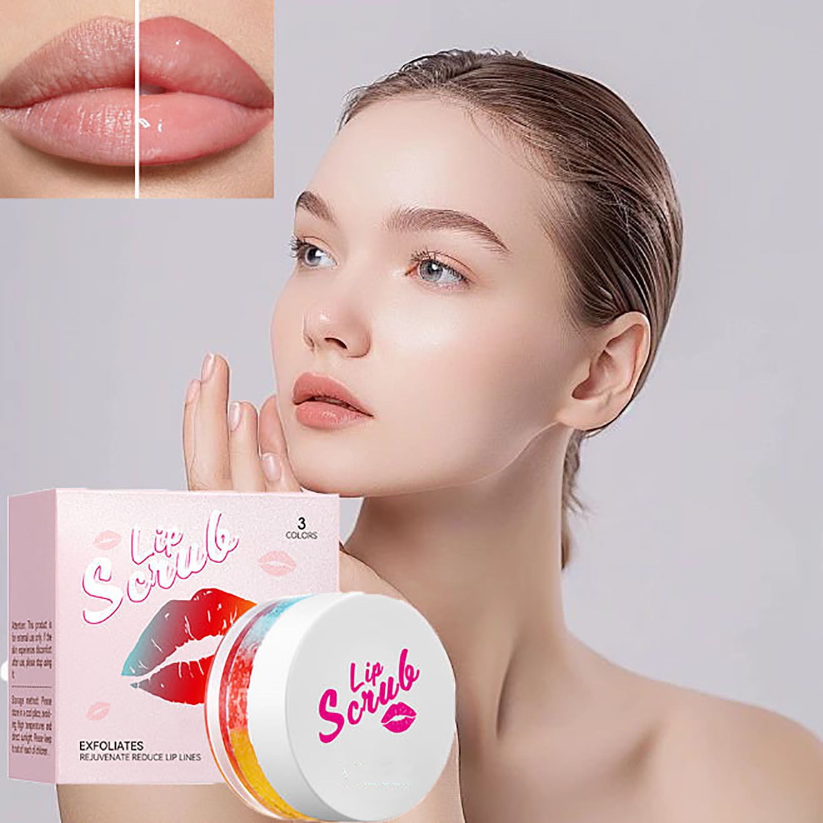 PPgejGEK Colour Lip Scrub Natural Ingredients Lip Scrub Gently ...