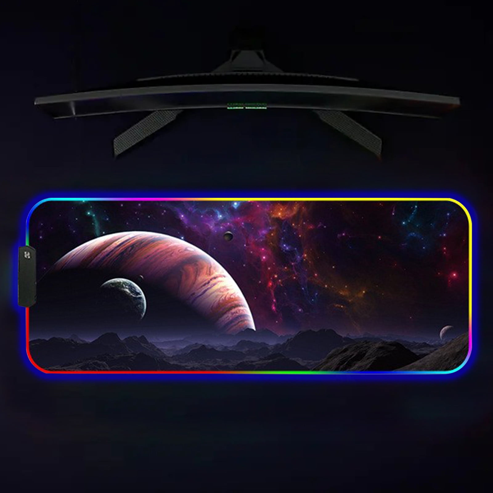PPgejGEK Cyber_Monday Deals 2024 RGB Gaming Mouse Mat Pad Large ...