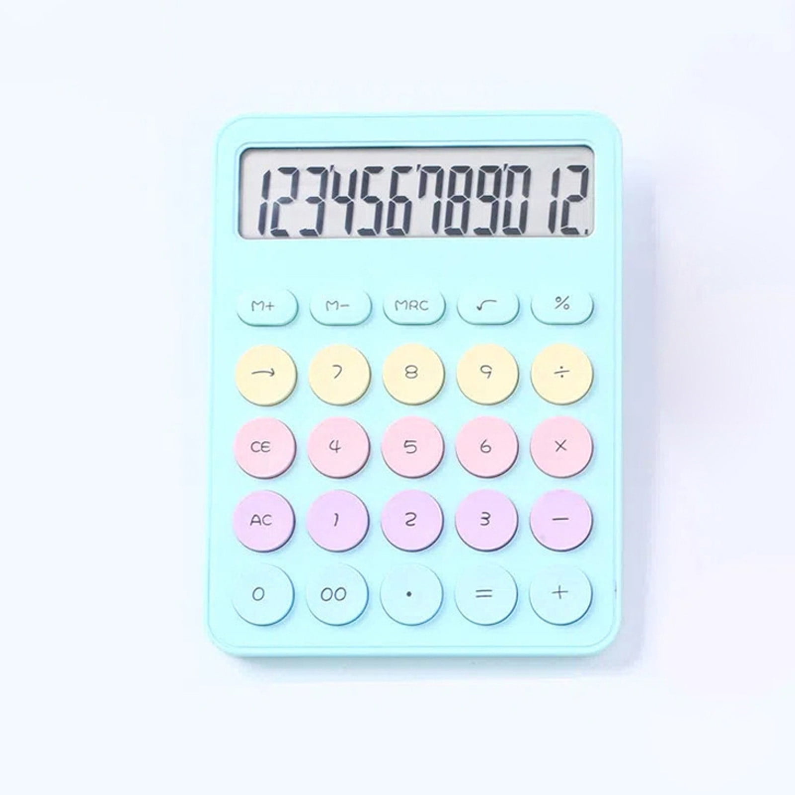 PPgejGEK Dopamine Color Mechanical Keyboard Calculator 12-Digit LCD ...