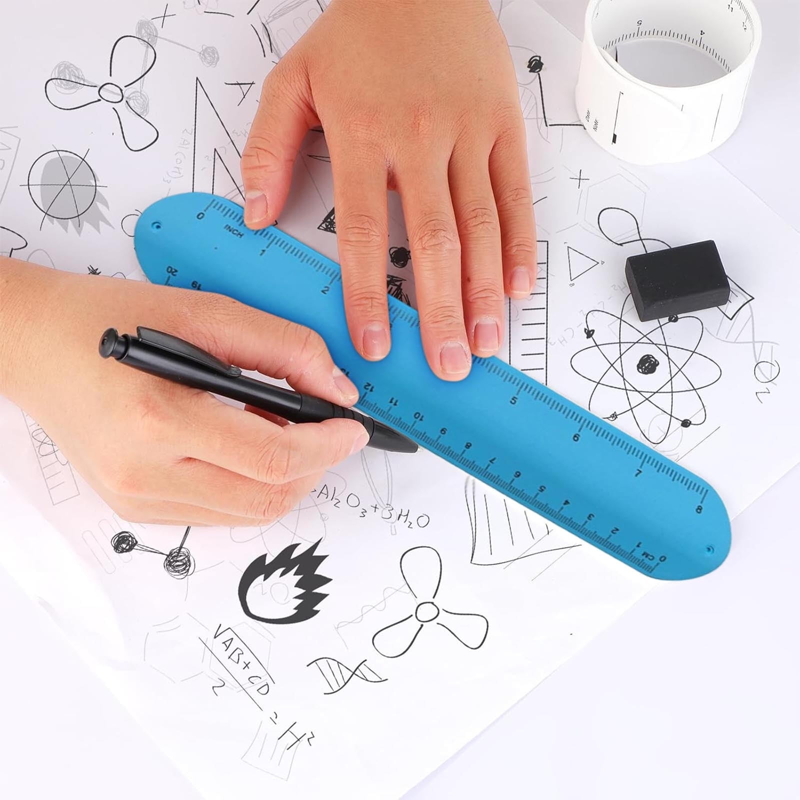 PPgejGEK Erasable Memo Silicone Bracelet for Students Notepad Wristband Reusable Writing Tool ...